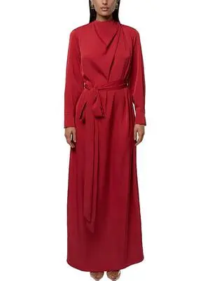 JLUXLABEL Victoria Satin Maxi Dress - Red