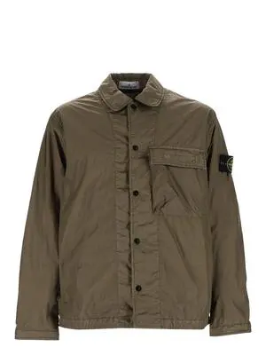 Stone Island Padded Overshirt - Military Green