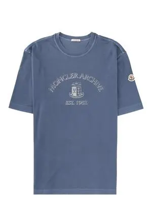 Moncler T-shirt With Logo - Blue