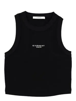 Givenchy Tops With Logo - Black