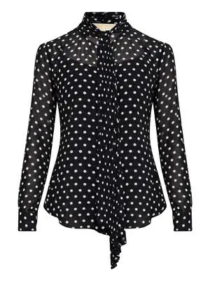 Michael Kors Polka Dot Shirt - Black