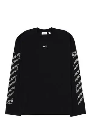 Off-White T-shirt With Logo - Black