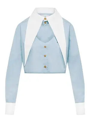VIVIENNE WESTWOOD Cut Off Shirt - Baby Blue