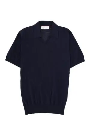 Brunello Cucinelli Cotton Polo Shirt - Blue