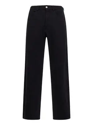 MAISON MARGIELA Wide Cotton Pants - Black