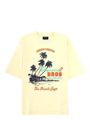 Dsquared2 Summer Vintage" T-shirt - Yellow