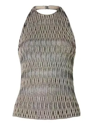 Missoni Patterned Halterneck Top - Neutrals