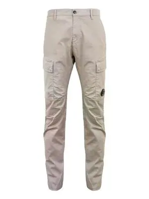 C.P. COMPANY Logo-detail Cargo Pants - Neutrals