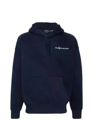 Polo Ralph Lauren Logo-print Drawstring Hoodie - Blue