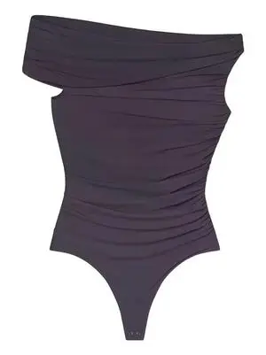 AGOLDE Draped Bodysuit - Grey