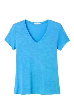 American Vintage Jacksonville V-neck T-shirt - Blue
