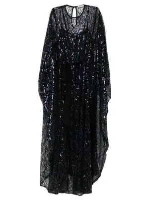 BARUNI Habiba Sequin-embellished Kaftan - Black