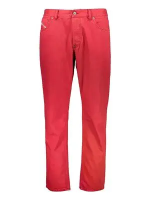 DIESEL Straight Leg Jeans - Red