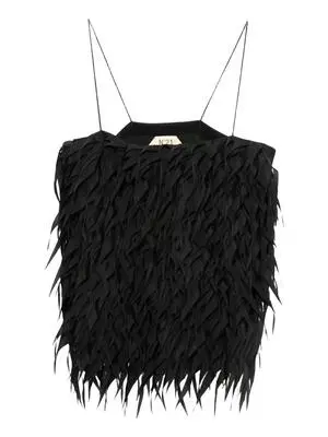 N°21 Fringed Blouse - Black