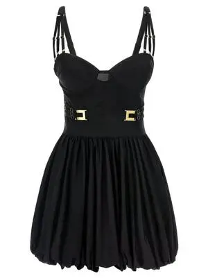 Elisabetta Franchi Corset Mini Dress - Black