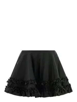GANNI Flared Mini Skirt - Black