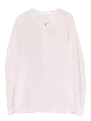 Max Mara Keyhole-detail Blouse - Pink