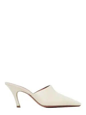 Amina Muaddi 80mm Jamie Mules - Neutrals