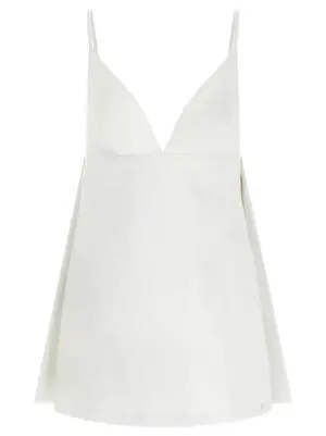 Elisabetta Franchi V-neck Mini Dress - White