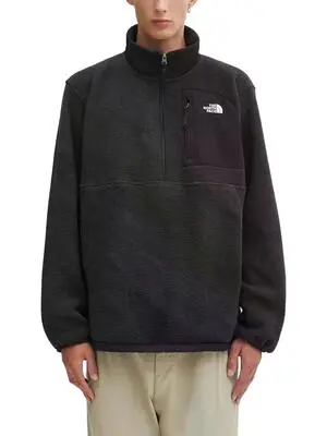 The North Face Zip Pocket Fleece Sweatshirt - Black