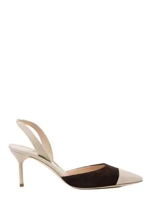 Manolo Blahnik 70mm Capsli Slingback Pumps - Neutrals