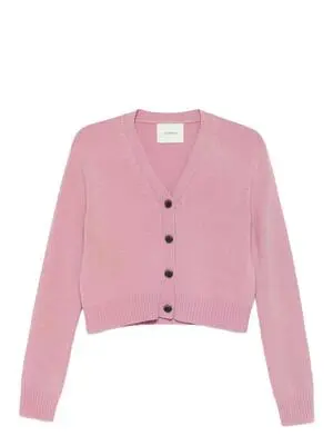 LISA YANG Marion Buttoned V-neck Cardigan - Pink