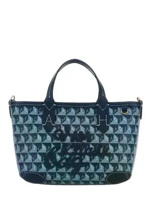 ANYA HINDMARCH Geometric-motif Tote Bag - Blue