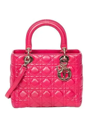 Dior Medium Lady Tote Bag - Pink