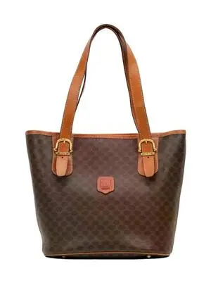 Celine Macadam-patterned Tote Bag - Brown