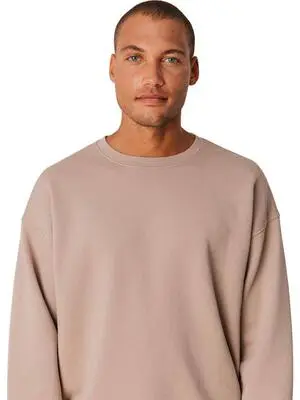OCIO Organic Cotton Teddy Oversized Crewneck - Fawn