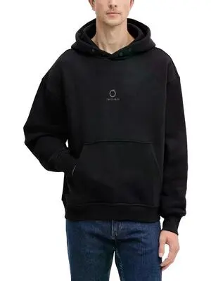 TRUSSARDI Hooded Button Sweater - Black