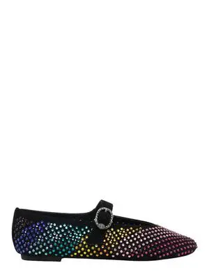 Kurt Geiger Strass Buckle Ballet Flats - Black