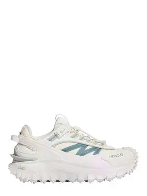 Moncler Lace-up Sneakers With Rubber Sole - White