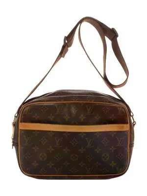 LOUIS VUITTON Reporter Monogram Canvas Shoulder Bag - Brown