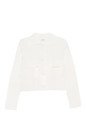 P.a.r.o.s.h Flap-pocket Buttoned Cardigan - White