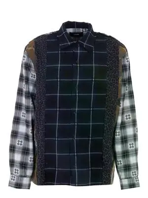 Amiri Patchwork Shirt - Blue