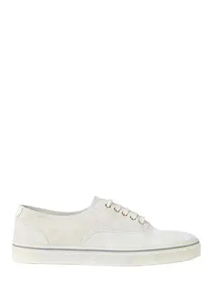 Brunello Cucinelli Suede Low Top Sneakers - Neutrals