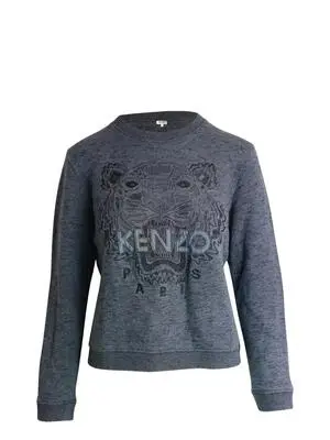 Kenzo Tiger Embroidered Sweatshirt - Grey
