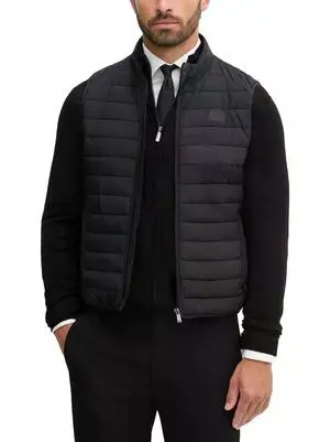 TRUSSARDI Padded Zip Gilet - Black