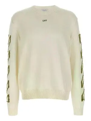 Off-White 3d Diag Outline Sweater - Neutrals