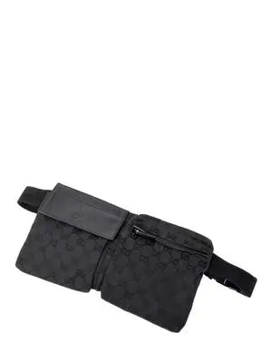 Gucci Gg Canvas Belt Bag - Black