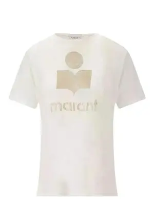 Isabel Marant Logo-print T-shirt - Neutrals