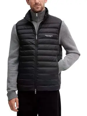 Armani Exchange Zip-fastening Quilted Gilet - Black