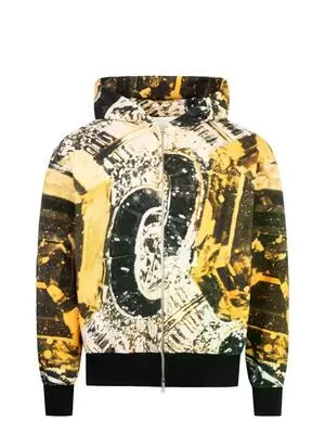 PLEASURES Radiance Zip-up Hoodie - Yellow