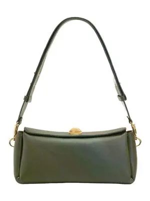 Ami Mini Carrousel Flap Shoulder Bag - Green