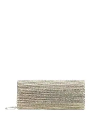 TWENTY FOURHAITCH Crystal-embellished Clutch - Neutrals