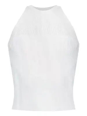 Max Mara Halterneck Top - White