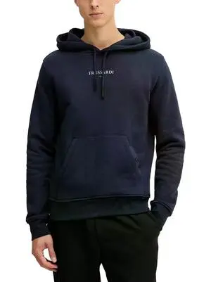 TRUSSARDI Hoodie With Pocket - Blue
