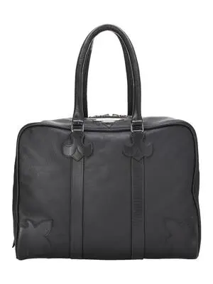Chrome Hearts Leather Boston Bag - Black