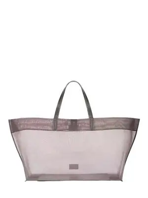 Staud Large Christos Mesh Tote Bag - Neutrals